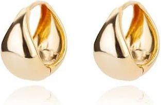 Generic Boucles doreilles cr&eacute;oles &eacute;paisses en Acier Inoxydable pour Femmes Vintage Or Argent Couleur g&eacute;om&eacute;trie gouttelettes deau Boucles doreilles Bijoux de f