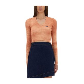Vivienne Westwood Femme, Pulls, Orange, Taille: 38 FR Bea Col V