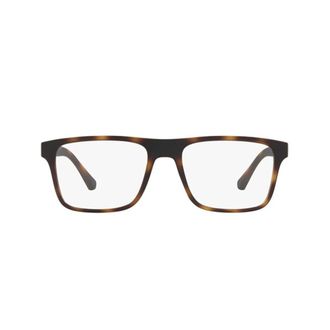 Emporio Armani Matte Havana Black Brillengestelle - - Accessories - Damen - Braun - 54 MM