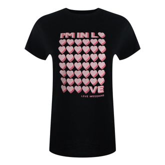 Moschino im So In Love-logo-t-shirt (schwarz)