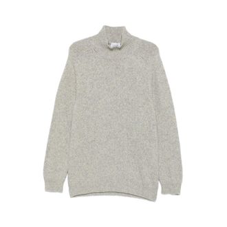 Scaglione Pullover mit hohem Kragen und Raglan&auml;rmeln - - Knitwear - Herren - Grau - 2XL