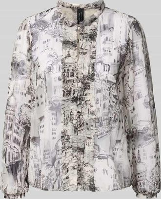 Marc Cain Regular Fit Bluse mit Rüschen