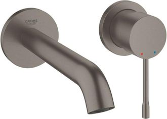 GROHE Essence - Waschtischarmatur m, 2-Loch Montage, Hard Graphite geb&uuml;rstet 19408AL1 - Grohe