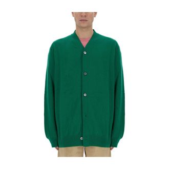 Comme Des Gar&ccedil;ons Woll-Cardigan - - Knitwear - Herren - Gr&uuml;n - S