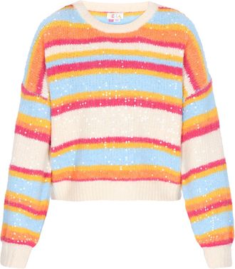 Izia Pullover Frauen cremewei&szlig; mehrfarbig