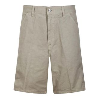 Carhartt Work in Progress Homme, Shorts, Beige, Taille: W29 Shorts Bermuda en coton noir avec poches