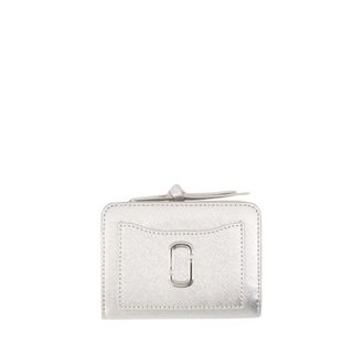 Marc Jacobs Portemonnaie - The Mini Compact Wallet - Leather - Silver - Gr. unisize - in Silber - f&uuml;r Damen