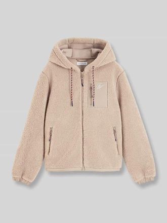 Tommy Hilfiger Regular Fit Teddy- / Webpelzjacke mit Logo-Stitching