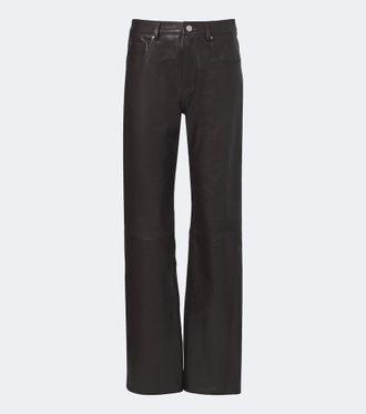 Arma Gerade Hose Jean aus Leder