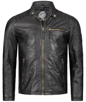 Rock Creek Herren Lederjacke Biker Jacke Echtleder Motorradjacke Leder Jacken Herrenjacke Schwarz Winterjacke &Uuml;bergangsjacke H-291 Schwarz 3XL