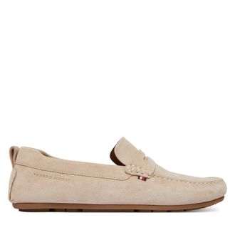 Tommy Hilfiger Mokassins Tommy Hilfiger Core Hilfiegr Suede Driver FM0FM05789 Beige