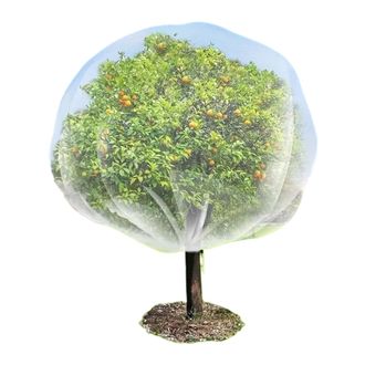 Generico Atmungsaktive Obstbaum-Netisierung: UV-beständiges Pflanzenschutznetz, wetterfestes Reißverschluss-Schnürnetz, Bauernhof im Freien