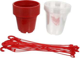 BESPORTBLE 10s&auml;tze Teiliges H&auml;ngender Blument&ouml;pfe Aus Transparentem Selbstbew&auml;ssernd F&uuml;r Innen Und Balkong&auml;rten Einfache Montage Dekorative Wandhalterung