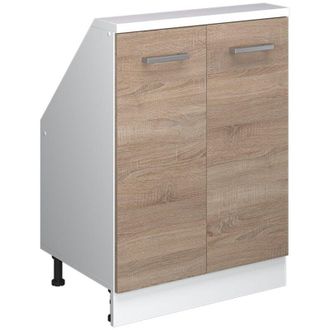 Vicco Dachschr&auml;genschrank Rion, Sonoma/Wei&szlig;, mit 2 T&uuml;ren, Vicco