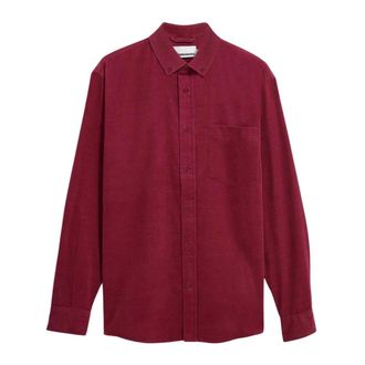 Armedangels Cord Langarmshirt - - Shirts - Herren - Rot - L