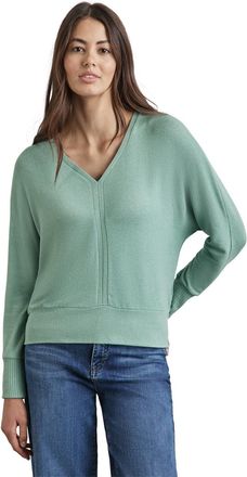 Street One Damen A322501 Shirt Mit V-Ausschnitt, Sunlit Green Mel., 40 EU