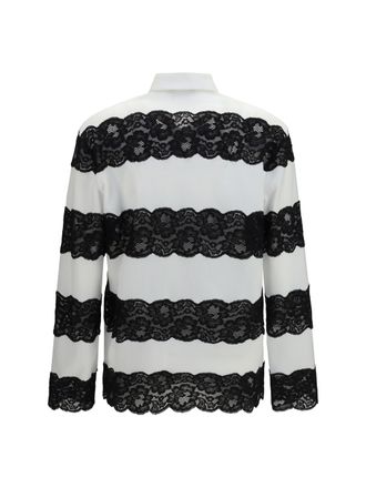 Dolce & Gabbana Lace-Trimmed Polo - Multicolor