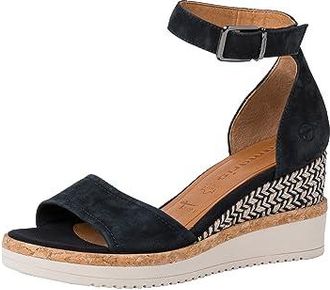 Tamaris Sandales &agrave; talons pour femme 1-1-28313-28, bleu marine, 39 EU