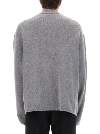 Acne Studios Yak Wool Blend Cardigan - Gray