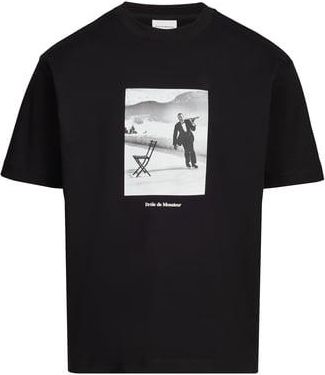 Dr&ocirc;le de Monsieur T-Shirt amples&eacute;rigraphi&eacute; en coton