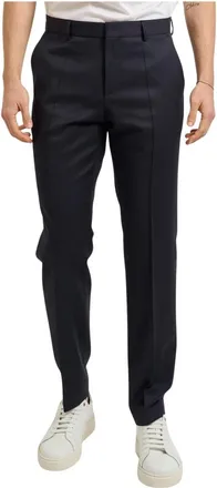 HUGO BOSS Homme, Pantalons, Bleu, Taille: 3XL Pantalon slim en serge de laine vierge