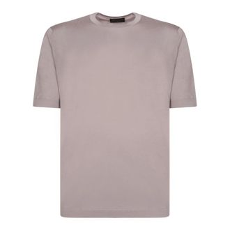 Dell'Oglio Beiges T-Shirt Stilvolles Upgrade - - Tops - Herren - Beige - XL
