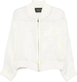 Fabiana Filippi Femme, Vestes, Blanc, Taille: 38 FR V&ecirc;tement dext&eacute;rieur Fabiana Filippi