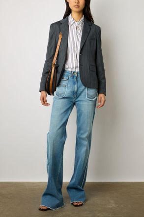 Gerard Darel Veste de tailleur &agrave; rayures - EDDIE - Marine