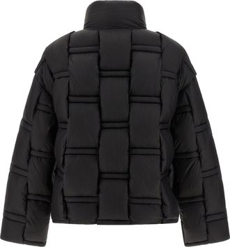 RAXXY 3D Quilted Nylon Down Jacket - Black