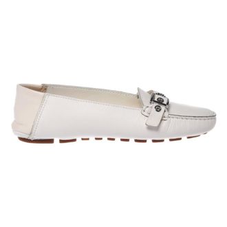 Baldinini Femme, Chaussures, Blanc, Taille: 39 1/2 EU Leather Loafer