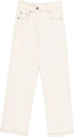 Max Mara Femme, Jeans, Beige, Taille: 40 FR Pantalon en jersey effet denim