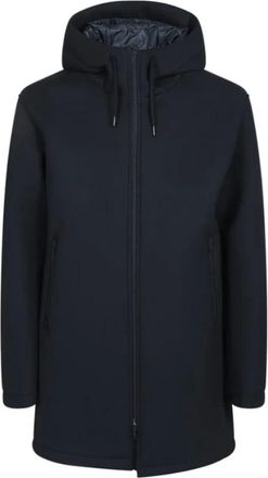 Herno Homme, Manteaux, Bleu, Taille: 3XL Parka Scuba Bleue avec Capuche Fixe
