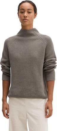 Marc O'Polo Strickpullover MARC OPOLO aus Organic Cotton, Damen, Gr. XXL, braun (stone taupe melange), Obermaterial: 100% Baumwolle, unifarben, Pullover Strickpul