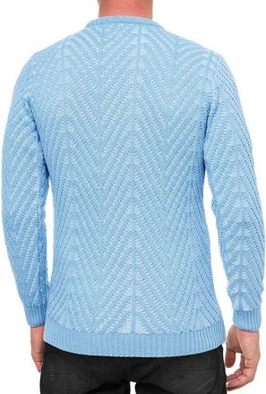 R-Neal Rundhalspullover Strick Pullover Grobstrick Rundhals Strickpullover