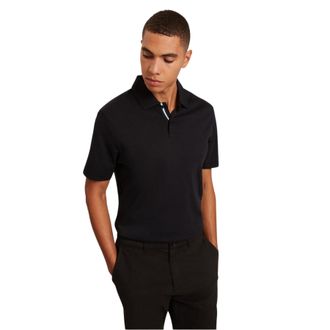 Ted Baker Poloshirt f&uuml;r Herren, Mercerisierte Baumwolle (Schwarz)