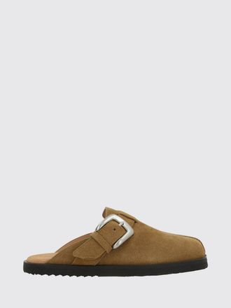 Maison Margiela Tabi Wildleder-Mules mit charakteristischer geteilter Zehenpartie