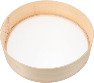 Cabilock Rundes Mehlsieb aus Holz 26cm Feinmaschiges Backsieb f&uuml;r Kuchen Brot Feines K&uuml;chensieb Robustes Sieb zum Sieben Von Mehl und Puderzucker