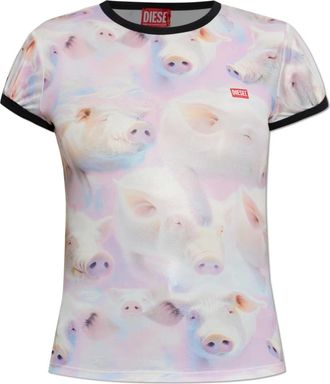 Diesel Femme, Tops, Multicolore, Taille: 36 FR Top T-Unkyp