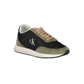 Calvin Klein Colour-Block Retro Runner Sneaker - Black