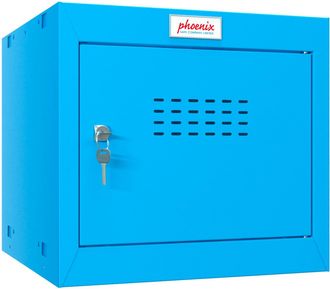 Phoenix CL0344BBK Würfel Schließfach Klein Blau m. Schlüssel-Schloss (B x H x T) 400 x 365 x 400m
