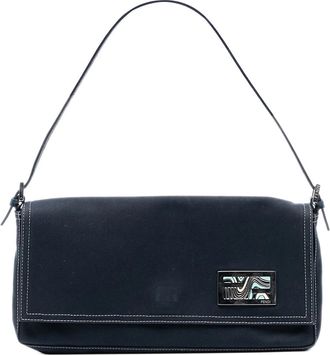 Fendi Hobo Bags - Canvas FF Marble Baguette Shoulder Bag - Gr. unisize - in Blau - f&uuml;r Damen