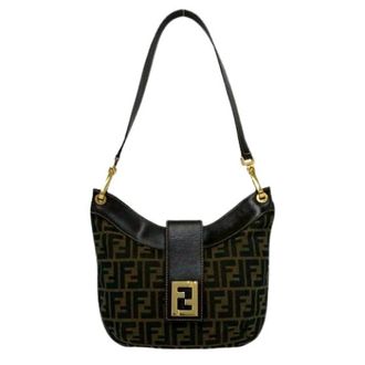 Fendi Pre-owned Zucca Canvas Leather Shoulder Bag - - Pre-owned - Damen - Braun - ONE SIZE