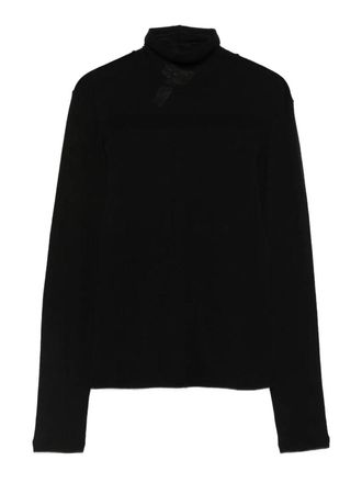 Forte_Forte Rollkragenpullover - Schwarz