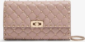 Valentino Garavani Rockstud Spike leather crossbody with iconic all-over studs - VALENTINO GARAVANI - gender_Woman