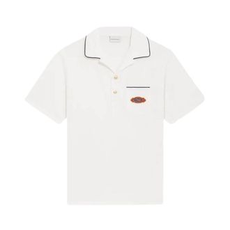 Dr&ocirc;le de Monsieur Polo Dr&ocirc;le Patch - - Tops - Herren - Wei&szlig; - S