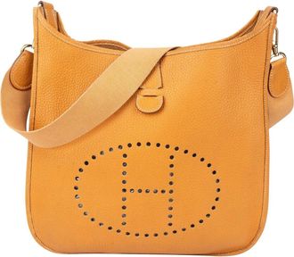 Herm&egrave;s Crossbody Bags - Hermes Natural Ardennes Leather Evelyne GM Crossbo - Gr. unisize - in Braun - f&uuml;r Damen