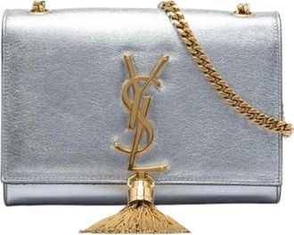 Saint Laurent Sac bandouli&egrave;re Kate Pre-owned - Femme - Pre-owned - Gris - Taille: ONE Size