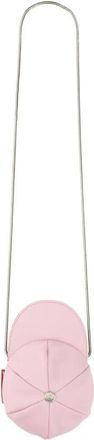 Moschino Hobo Bags - Rounded Cap-Style Mini Bag With Metallic Chain Str - Gr. unisize - in Rosa - für Damen