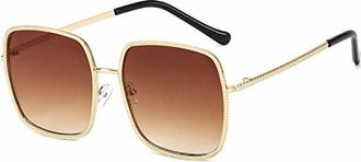 Generic Lunettes de soleil en métal à large monture carrée 2025, pour hommes et pour femmes, pour le tir en plein air, les vacances, les lunettes de plage (co