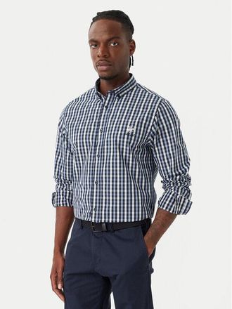 Beverly Hills Polo Club Hemd P-SS26M-BRASS Dunkelblau Regular Fit